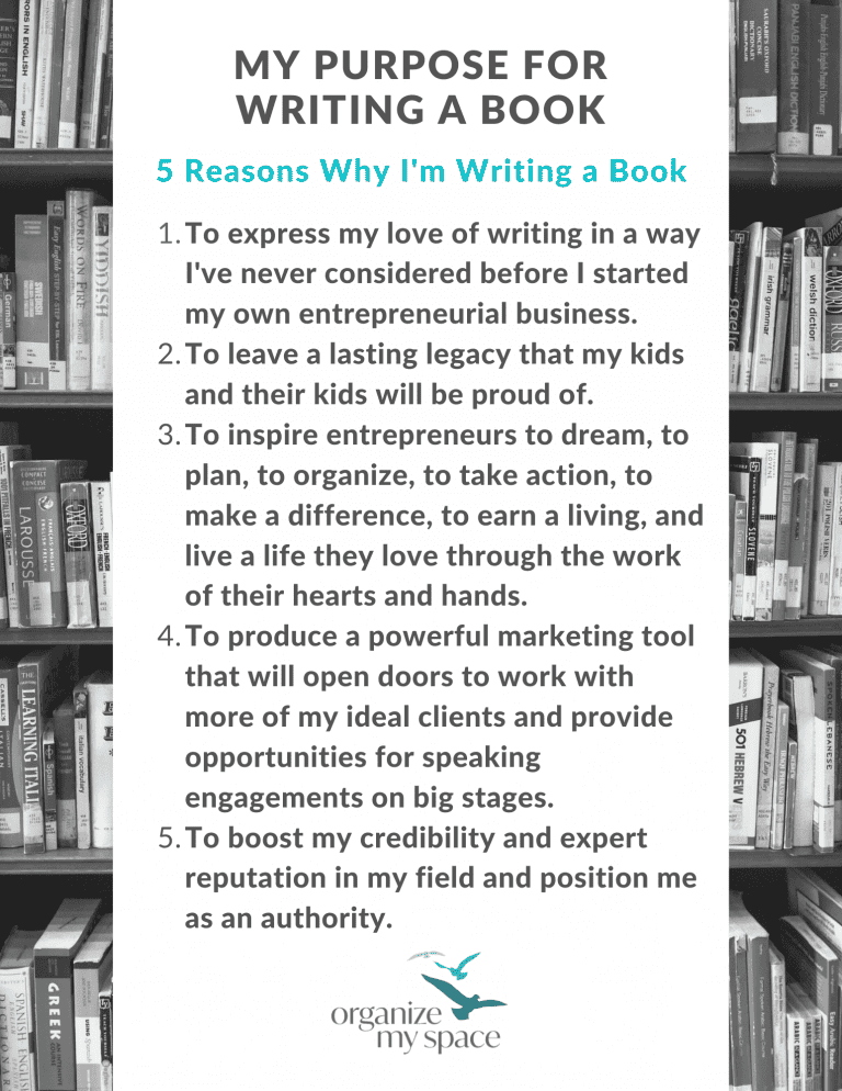 5 Lessons I Learned Writing a Book - OrganizeMySpaceCalgary.com